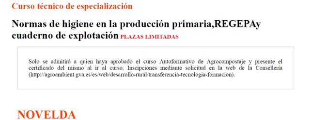 NORMAS DE HIGIENE EN LA PRODUCCIÓN PRIMARIA, REGEPA Y CUADERNO DE ...