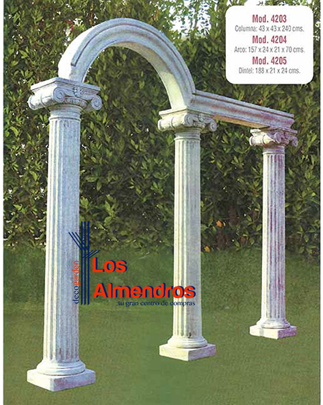 Columnas con Arco y Dintel | Los Almendros